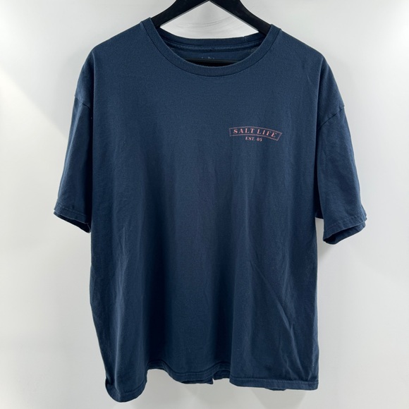 Salt Life | Shirts | Salt Life Live Salty Graphic Tshirt Crab Skull ...